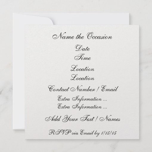 Elegant Formal Event Invitation | Zazzle