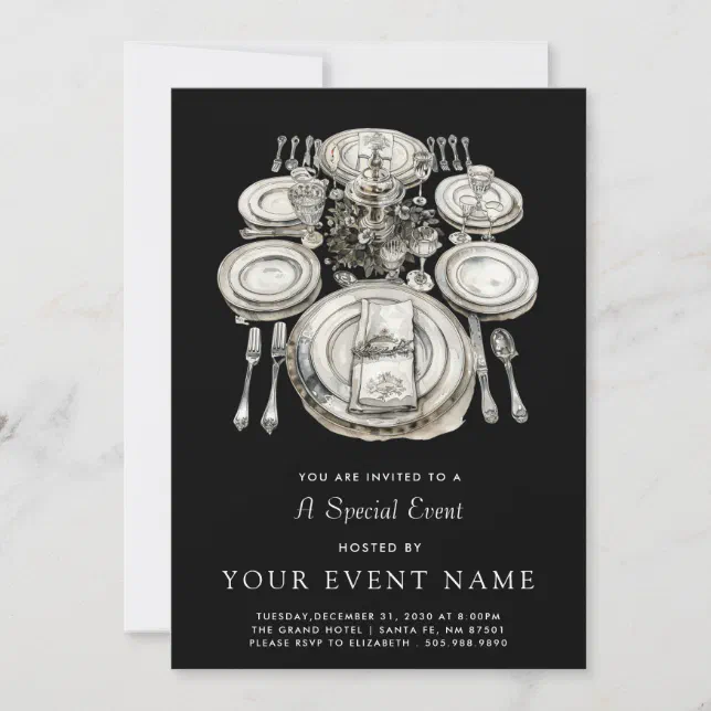 Elegant Formal Event Invitation | Zazzle