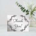 Elegant Formal Thank You Postcards | Zazzle
