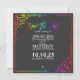 Elegant Frame Colorful Save the Date Card | Zazzle