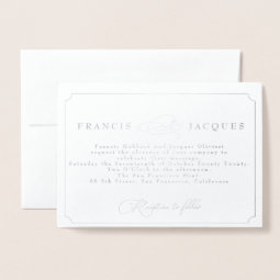 elegant frame wedding invitation | Zazzle