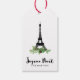 Elegant French Joyeux Noel with Eiffel Tower Gift Tags | Zazzle