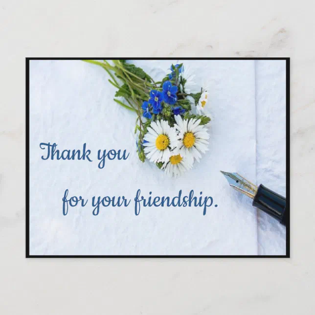 Elegant Friendship Postcard | Zazzle