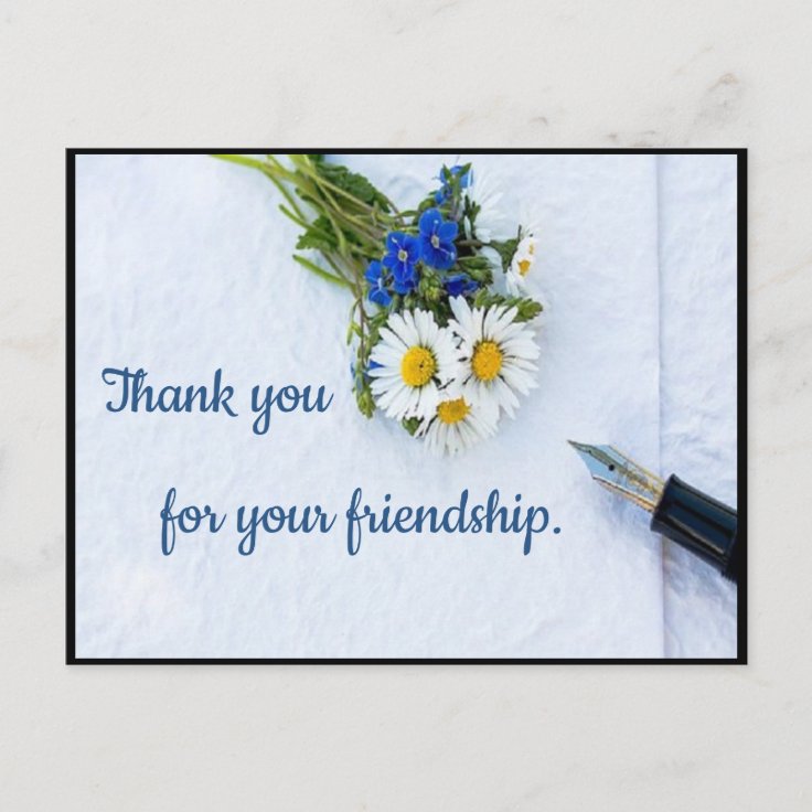 Elegant Friendship Postcard | Zazzle