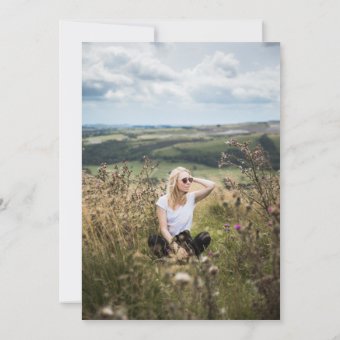 Elegant Funeral | Chic Memorial Service Photo Invitation | Zazzle