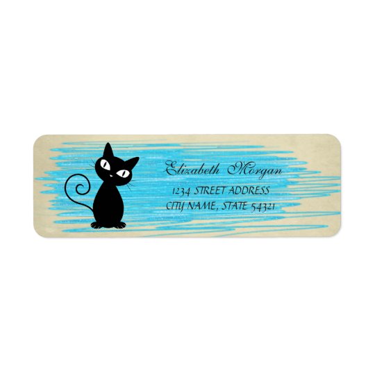 Elegant Funny Cute Cat Label | Zazzle.com