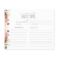 Floral Recipe Card | Zazzle