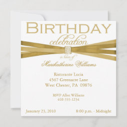 Elegant Generic Birthday Party Invitations | Zazzle