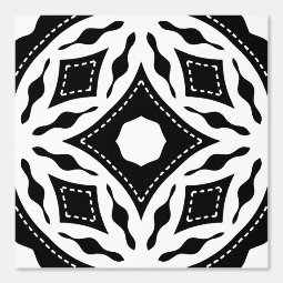 Elegant Geometric Monochrome Black and White Wallpaper | Zazzle