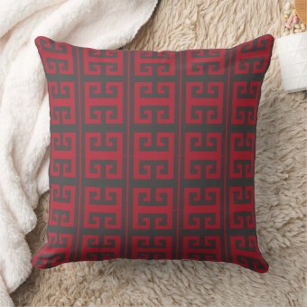 Elegant Geometric Pattern Throw Pillow | Zazzle