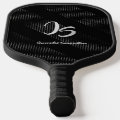 Elegant Gift with Personalize Silver Monogram Pickleball Paddle | Zazzle