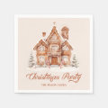 Elegant Gingerbread House Christmas Party Napkins | Zazzle