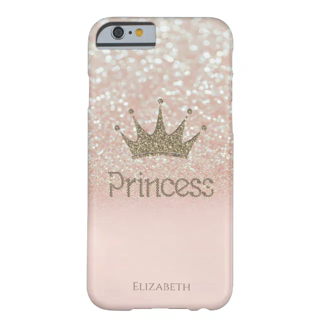 Elegant Girly Crown Princess, Glitter Bokeh Case-Mate iPhone Case | Zazzle