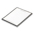 Elegant, Glam Gold & Black border Flat Notepad | Zazzle