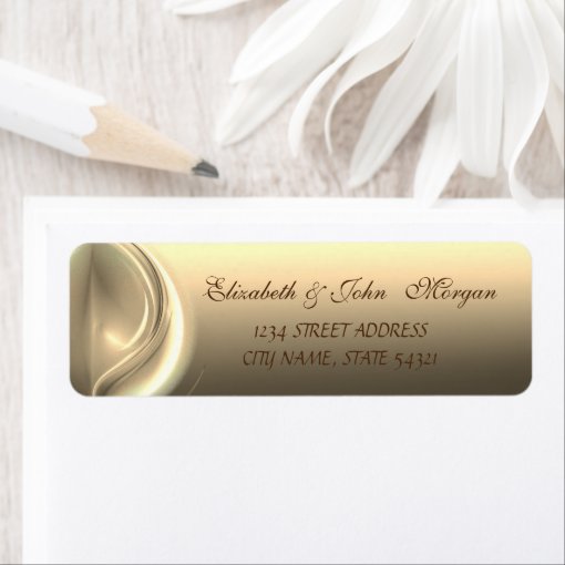 Elegant Glamorous Stylish Address Label | Zazzle