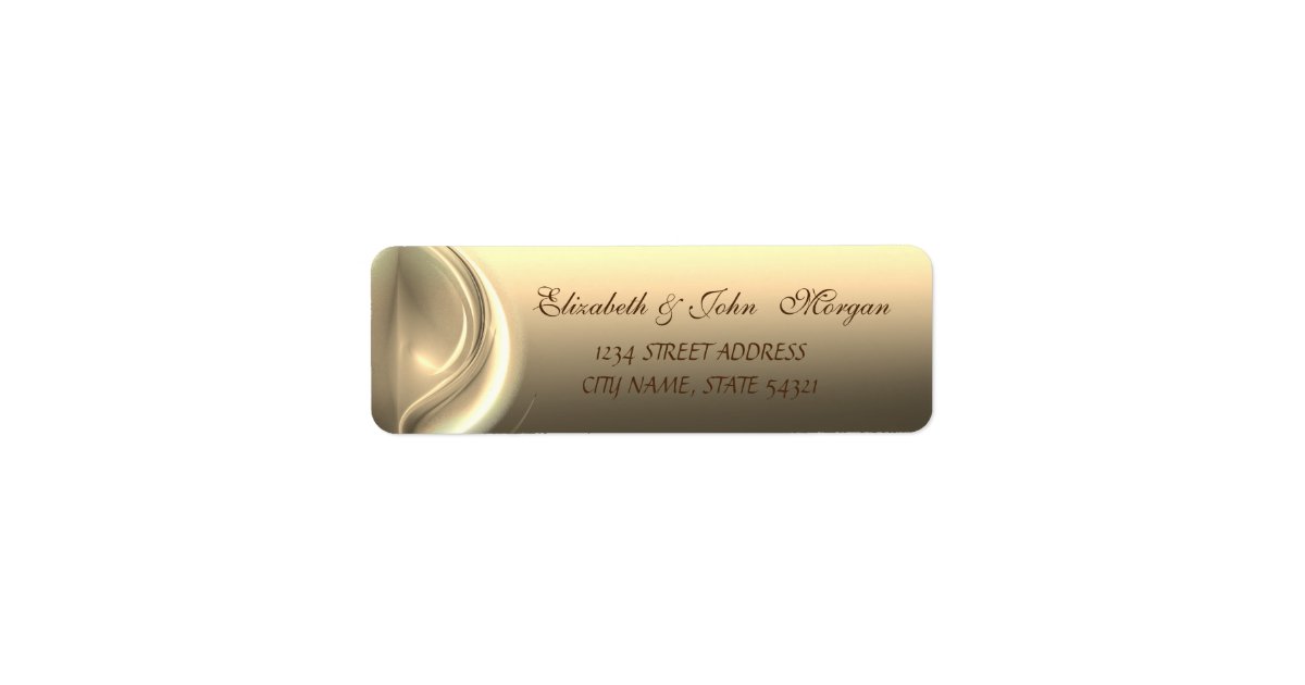 Elegant Glamorous Stylish Address Label | Zazzle