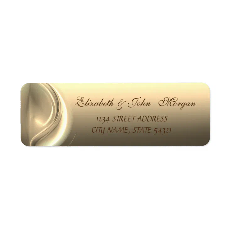 Elegant Glamorous Stylish Address Label | Zazzle