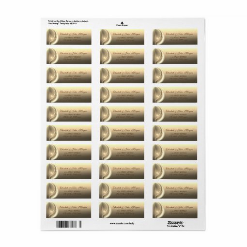 Elegant Glamorous Stylish Address Label | Zazzle
