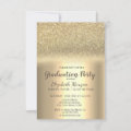 Elegant Glitter Cap,Photo Graduation Party Invitation | Zazzle