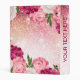 Elegant Glitter Pink Mini Binder | Zazzle