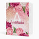 Elegant Glitter Pink Mini Binder | Zazzle