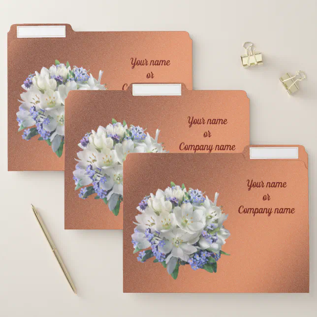 Elegant Glossy File Folder | Zazzle