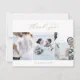 Elegant Gold 3 Photo Template Thank You Card | Zazzle