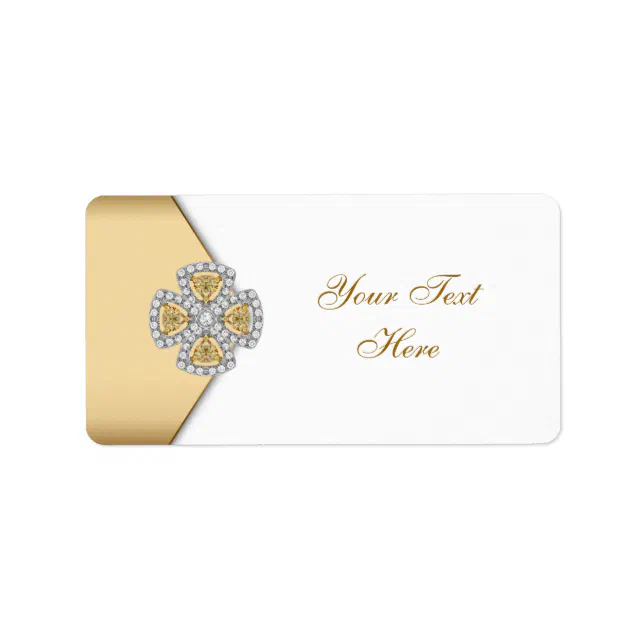 Elegant Gold Address Labels | Zazzle