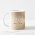 Elegant Gold and White Monogram Shabbat Shalom Coffee Mug | Zazzle