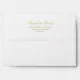 Elegant Gold and White Wedding Envelope | Zazzle