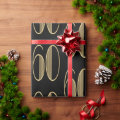 Elegant Gold & Black 60th Birthday Wrapping Paper | Zazzle