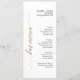 Elegant Gold & Black Calligraphy Bar Menu Card | Zazzle