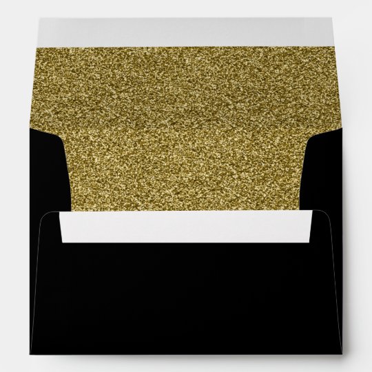 Elegant Gold & Black Envelopes | Zazzle.com