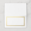 Elegant Gold Border Blank Table Guest Place Card | Zazzle