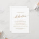 Elegant Gold Calligraphy Baby Dedication Invitation | Zazzle