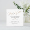 Elegant Gold Calligraphy "Please Join Us" Wedding Invitation | Zazzle