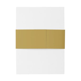 Elegant Gold Calligraphy Script Luxury Wedding Invitation Belly Band | Zazzle
