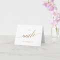 Elegant Gold Calligraphy To My Uncle Card | Zazzle