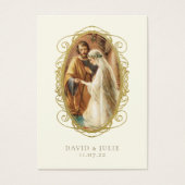 Elegant Gold Catholic Wedding Prayer Card | Zazzle