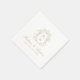 Elegant Gold Chinoiserie Monogram Crest Wedding Napkins | Zazzle