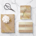 Elegant gold Christmas pattern Wrapping Paper Sheets | Zazzle