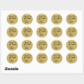 Elegant Gold Class of 2022 Graduation Classic Round Sticker | Zazzle