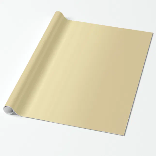 Elegant Gold Color Modern Golden Glossy Gift Wrapping Paper | Zazzle
