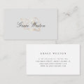 Elegant Gold Conch Shell Script Business Card | Zazzle