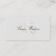 Elegant Gold Conch Shell Script Business Card | Zazzle
