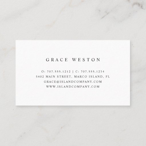 Elegant Gold Conch Shell Script Business Card | Zazzle