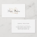 Elegant Gold Conch Shell Script Business Card | Zazzle