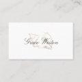 Elegant Gold Conch Shell Script Business Card | Zazzle