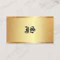 Elegant Gold Emboss Effect Old Classic Font Text Business Card | Zazzle