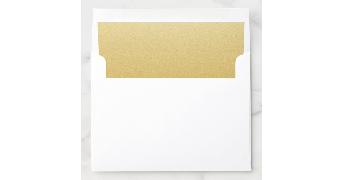Elegant Gold Envelope Liner | Zazzle